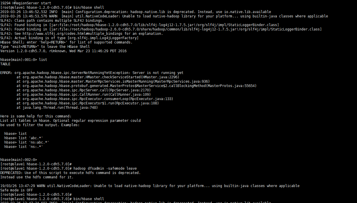 Hbase遇到的一些问题 Org Apache Hadoop Hbase Hbaseioexception Failed C Csdn博客