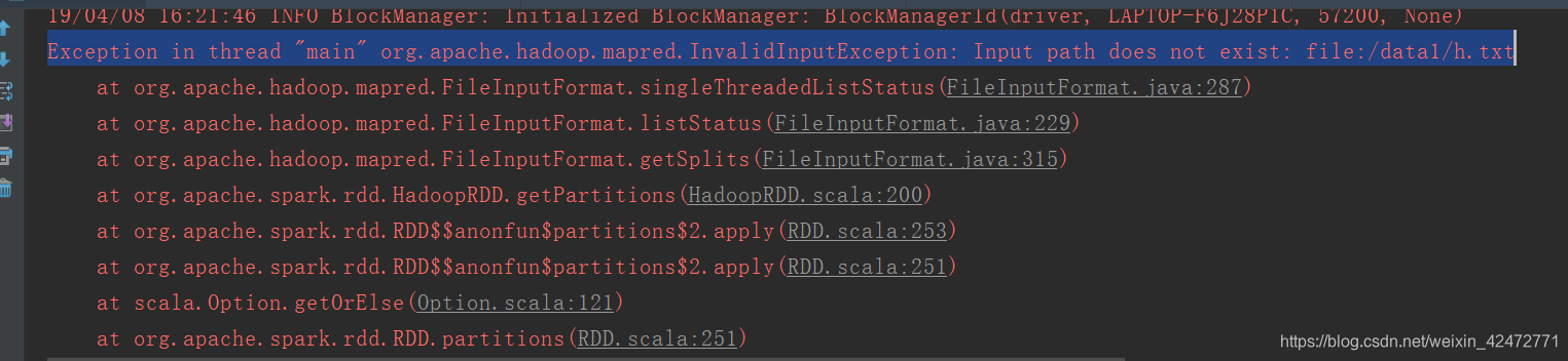 Exception In Thread Main Org Apache Hadoop Mapredvalidinputexception Input Path Does Not