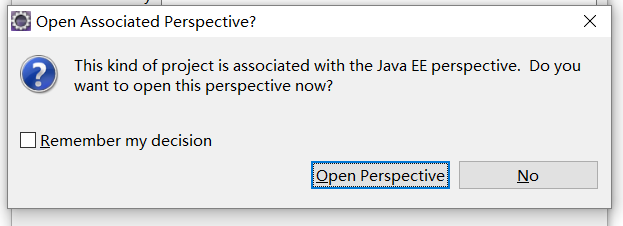 创建JAVA工程的时候open associated perspective问题-CSDN博客