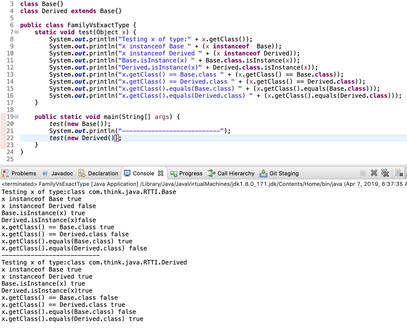 ThinkingInJAVA之《字符串 & RTTI--Runtime Type Information & 反射 & 空对象》_thinking in java runtime -CSDN博客