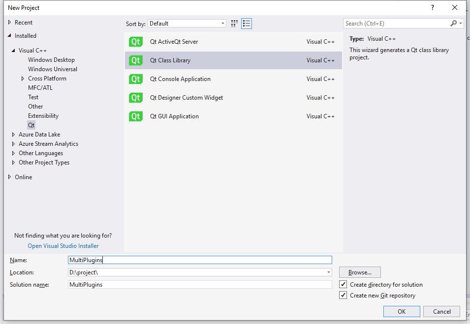 VS2017+QT一个dll中包含多个插件_qt class library制作插件-CSDN博客