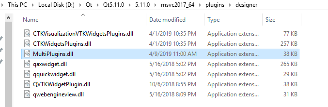 VS2017+QT一个dll中包含多个插件_qt class library制作插件-CSDN博客