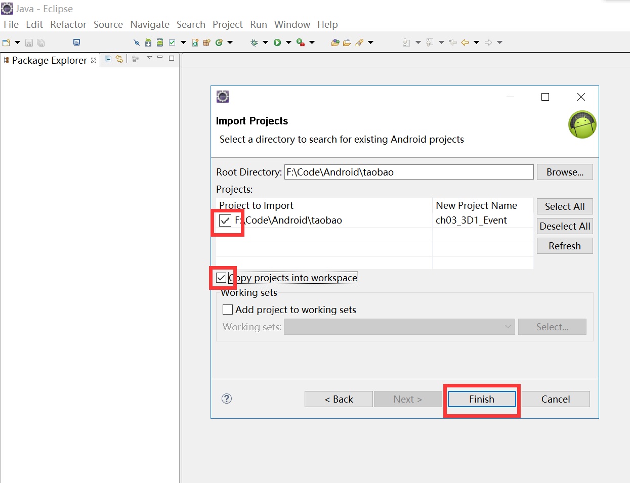 eclipse下导入Android项目包_eclipse 添加android.util.b-CSDN博客