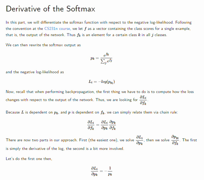 log softmax的梯度求解 （Gradient of log(softmax) )_log函数的梯度_苏冉旭的博客-CSDN博客