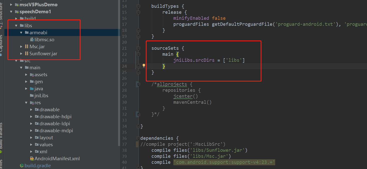 Android关于libs，jniLibs库的基本使用说明及冲突解决_jnilibs.srcdirs = ['libs']-CSDN博客