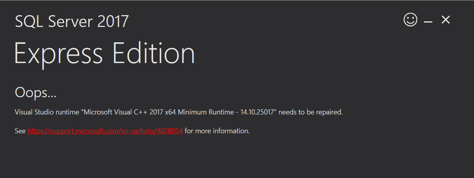 Windows 10安装Microsoft SQL Server 2017 Express问题解决_敖日格勒的博客-CSDN博客