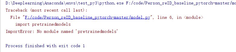 python脚本中出现问题ImportError: No module named 'pretrainedmodels'-CSDN博客