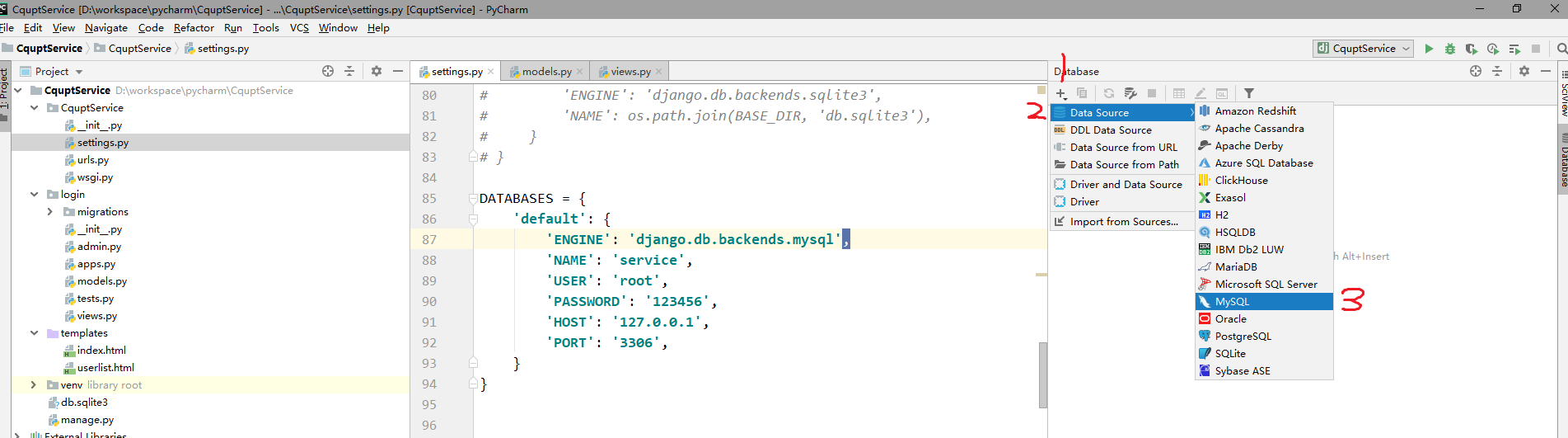 Python3使用Django创建网站并使用mysql（第三部分）_python和mysql建立网页-CSDN博客