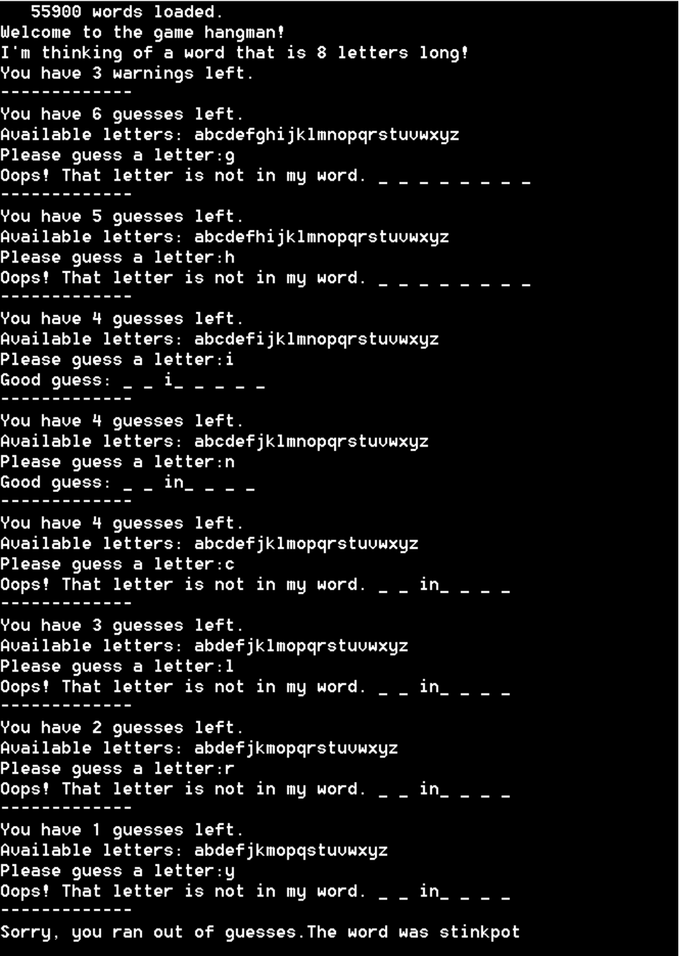 python实现Hangman游戏_hangman game-CSDN博客