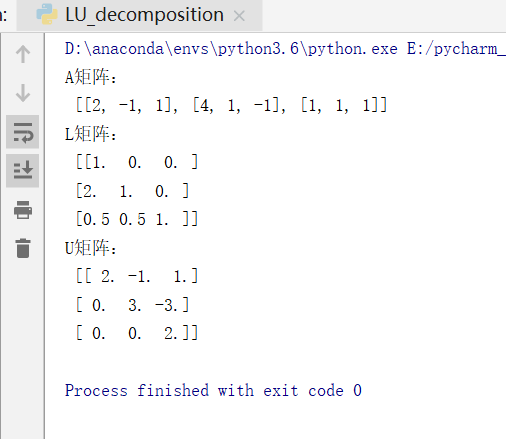 矩阵的LU分解法——Python实现_列主元lu消元法python-CSDN博客
