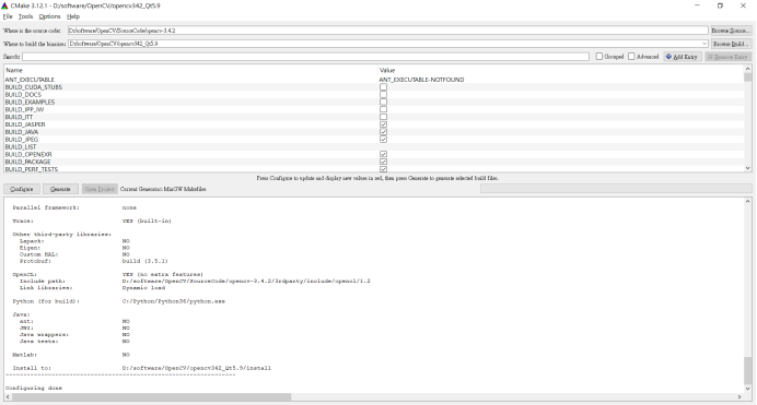 OpenCV4.0.1/4.0.0/3.4.2 + Contrib + Qt5.9 + CMake3.12.1编译及踩坑笔记、Qt5+OpenCV配置、代码验证、效果图、福利彩蛋_cmake ...