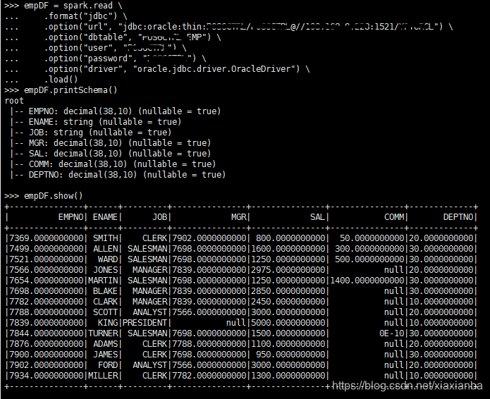 大数据:spark直连oracle数据库(五)spark与oracle Csdn博客