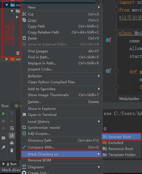 Scrapy中的items导入问题解决！本地包导入不了怎么办？看这里！_scrapy框架目录标记为源代码根目录怎么读取不到文件-CSDN博客