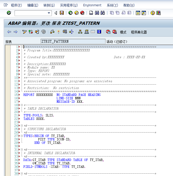 【ABAP】模式（Pattern）创建与使用_sap abap自定义模式-CSDN博客