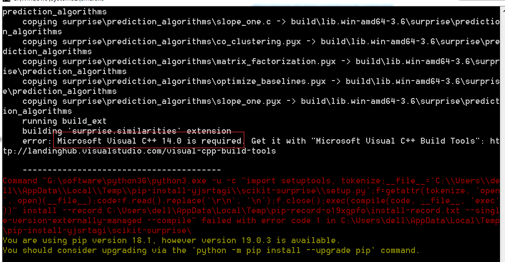 python 安装scikit-surprise报错_python安装不了scikit-CSDN博客