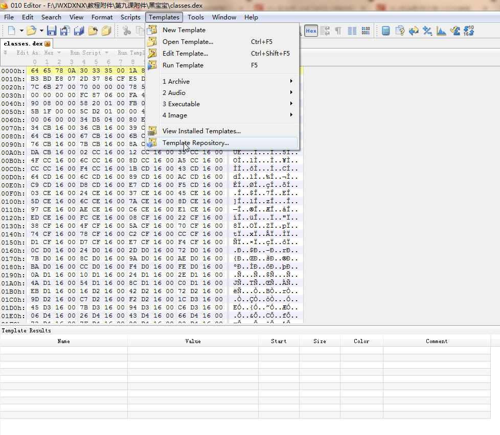 010 Editor没有Template Results -DEX.bt 解决方法-CSDN博客
