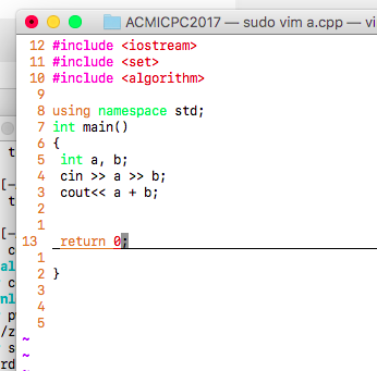 Mac 下配置ACM / ICPC (或CCPC)的比赛环境（c++）_git1314的博客-CSDN博客