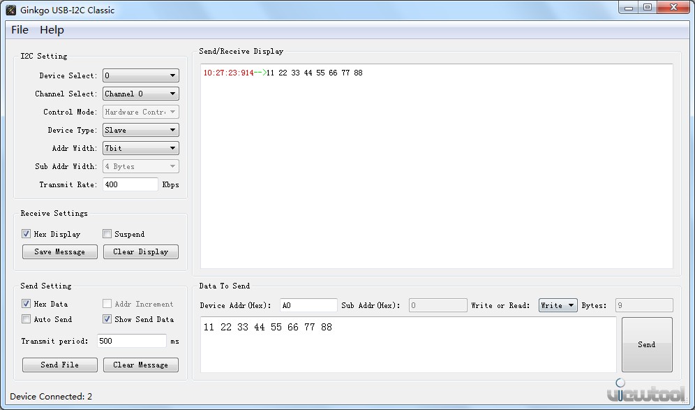 如何利用Ginkgo USB-I2C实现I2C从机数据的收发_i2c从机接收数据_viewtoolsz的博客-CSDN博客