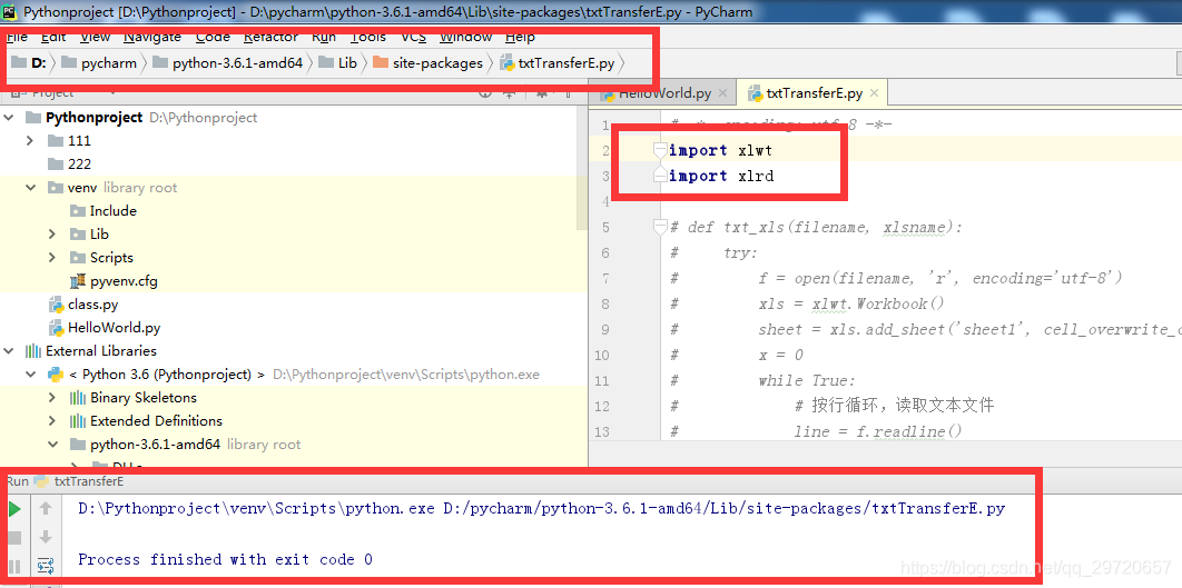 Python里xlwt,xlrd模块安装出现:you Are Using Pip Version 9 0 1 However Version