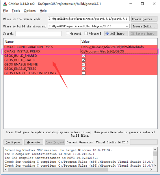 win10+visual studio2015+Camke编译geos详细过程_geos win编译为sln工程-CSDN博客