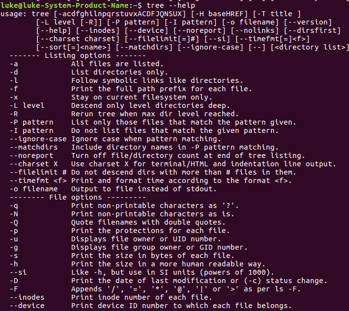 ubuntu命令— tree 命令以树形结构显示文件夹目录结构_tree -l 2-CSDN博客
