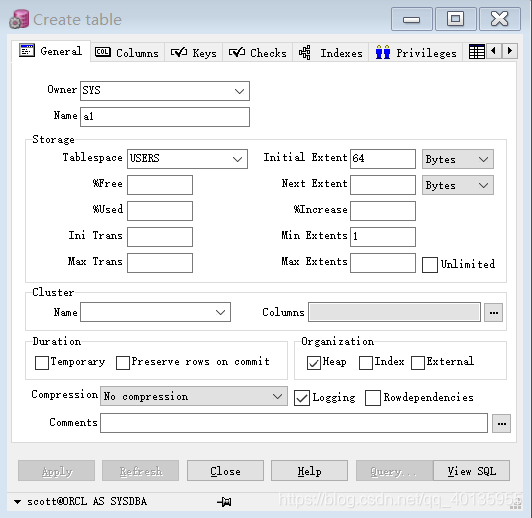 Oracle 在plsql工具中对 表空间和数据库表的常用操作及sql语句plsql修改oracle表空间大小 Csdn博客