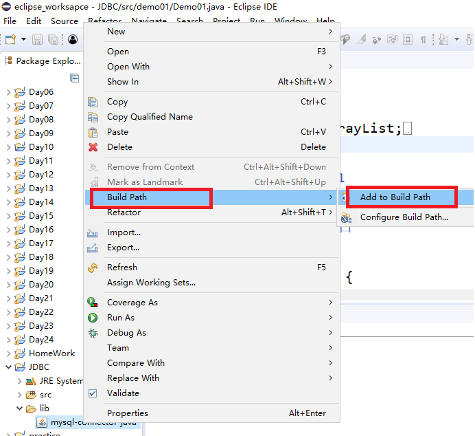 在eclipse中连接数据库——导入驱动jar包步骤_eclipse plug-in添加数据库jar包-CSDN博客