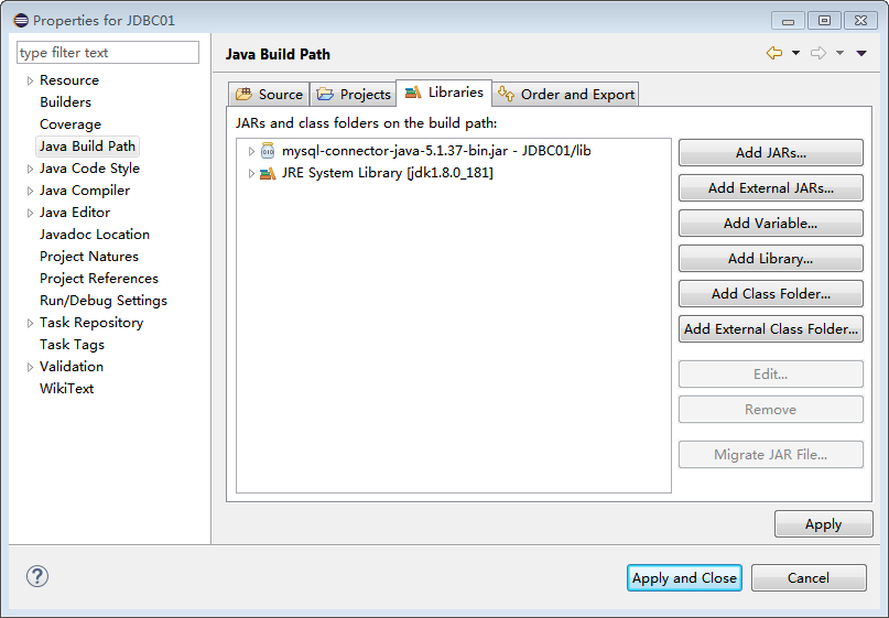 在eclipse中连接数据库——导入驱动jar包步骤_eclipse plug-in添加数据库jar包-CSDN博客