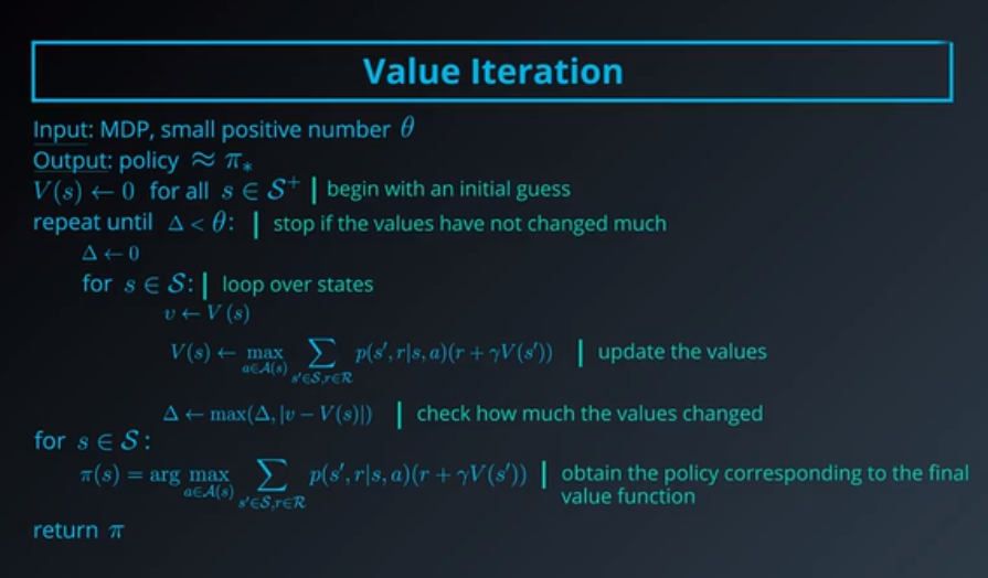强化学习&动态规划2.4 | 值迭代 Value Iteration_value iteration 伪代码-CSDN博客
