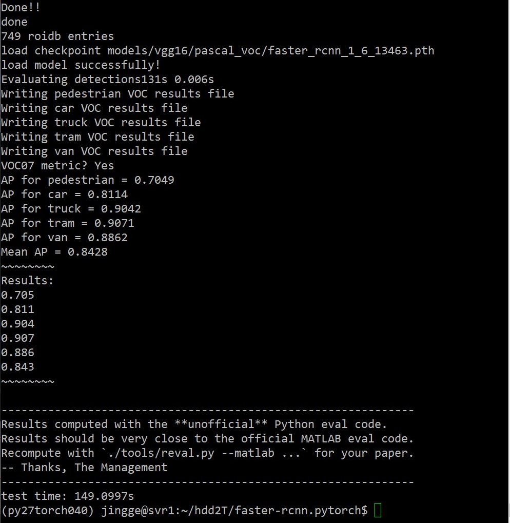毕设日志——在faster rcnn pytorch上训练KITTI数据集_maskrcnn训练kitti数据集-CSDN博客