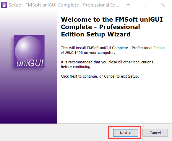 uniGUI 1.90.0.1496 图文安装教程_fmsoft unigui complete professional-CSDN博客