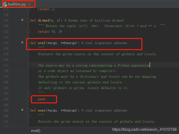 Python Buildin 中的一些类中为什么方法的内容都是pass?python第三方库代码变成了pass Csdn博客