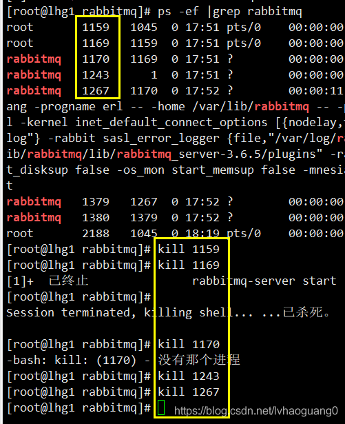 Rabbitmq报错error Node With Name Rabbit Already Running On Lhg1node With Name Rabbitmq Csdn博客