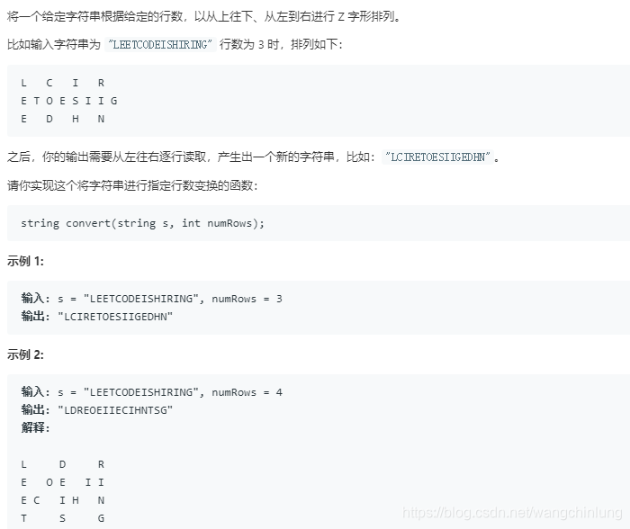 Leetcode Python Z 字形变换leetcode Python Z字形变换 Csdn博客