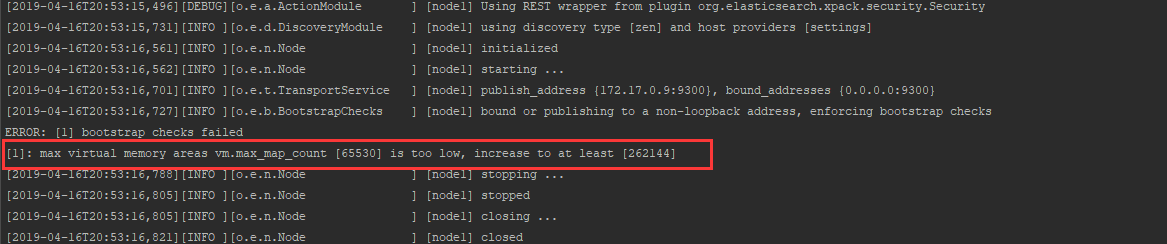 max virtual memory areas vm.max_map_count [65530] is too low, increase to at least [262144]-CSDN博客