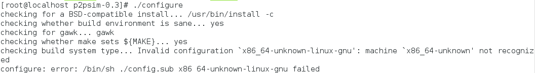 编译错误--configure: error: /bin/sh ./config.sub x86_64-unknown-linux-gnu failed-CSDN博客