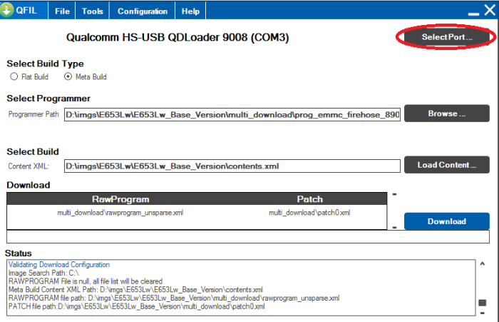 高通QFIL版本烧录过程_高通烧录工具如何使用-CSDN博客