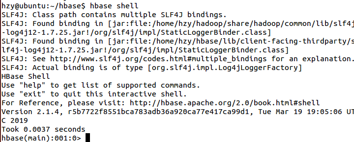 Hbase编程实践（利用shell命令）_for usage try help‘put’-CSDN博客