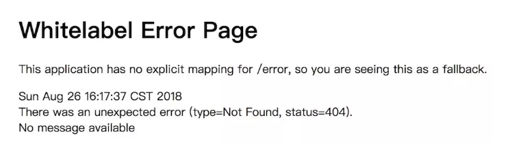 Whitelabel Error Page 的原因_whitelabel error page是什么意思_drose29的博客-CSDN博客
