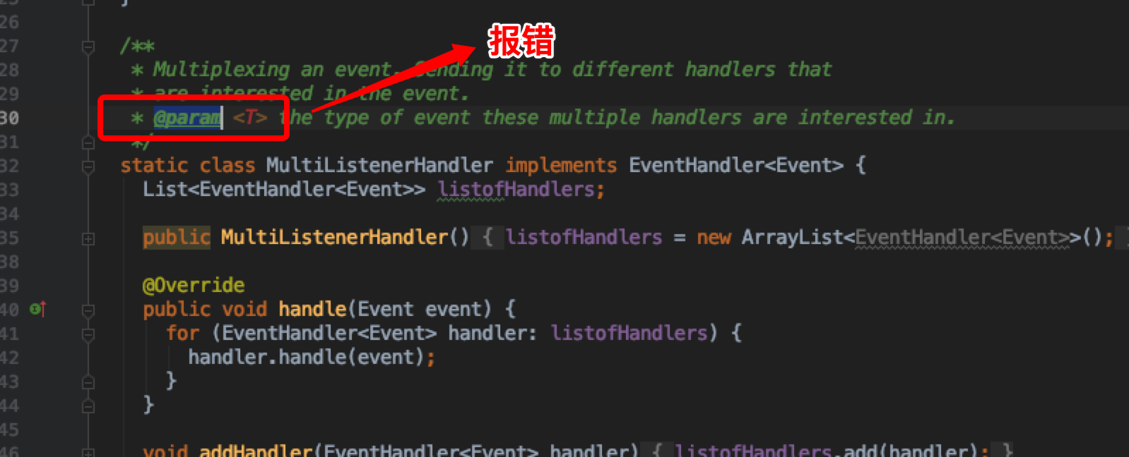 IntelliJ IDEA中设置忽略@param 注释参数不椅子报错_如何不加@param不报错-CSDN博客
