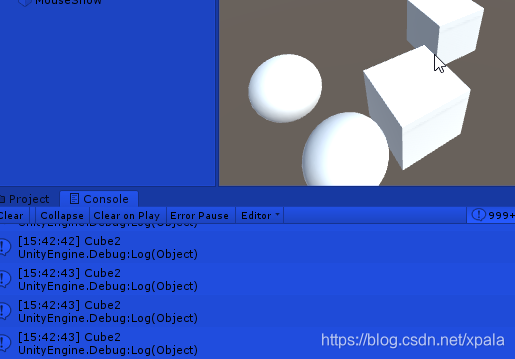 Unity 3d发射射线来判定鼠标点击物体 Unity 3d检测鼠标下的物品 Csdn博客