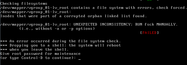 fsck命令修复linux文件系统_fsck -f reboot-CSDN博客