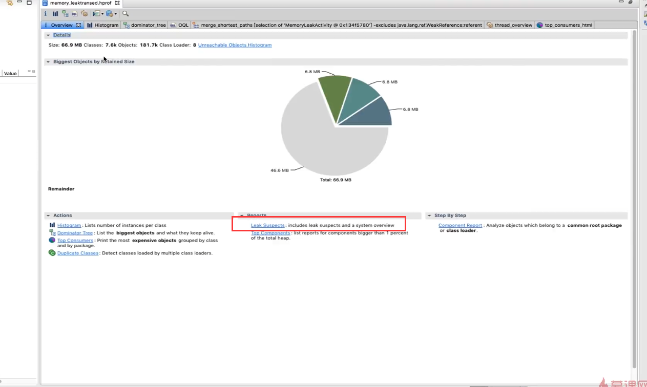 全面理解MAT（Memory Analyzer）_unreachable objects histogram-CSDN博客