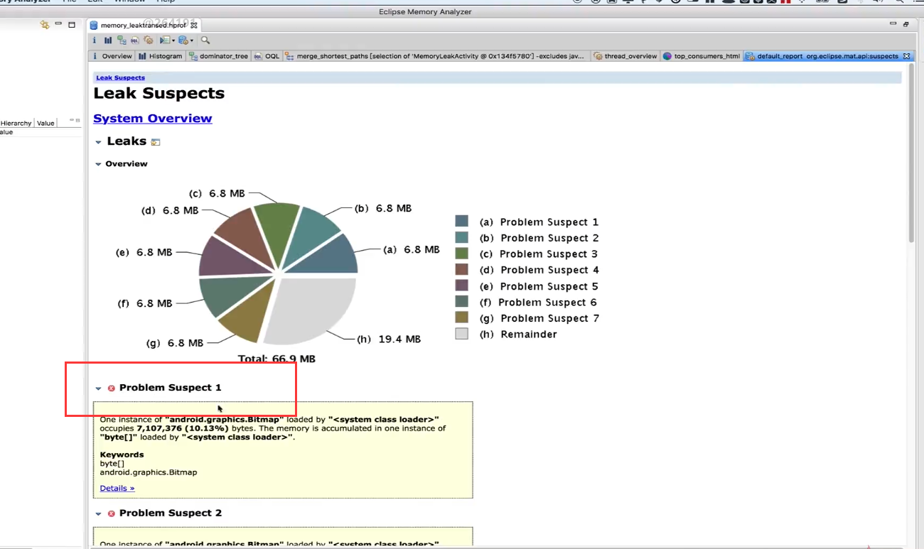 全面理解MAT（Memory Analyzer）_unreachable objects histogram-CSDN博客