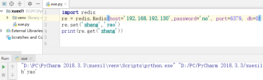redis学习二：pycharm连接redis实现简单功能_pycharm redis-CSDN博客