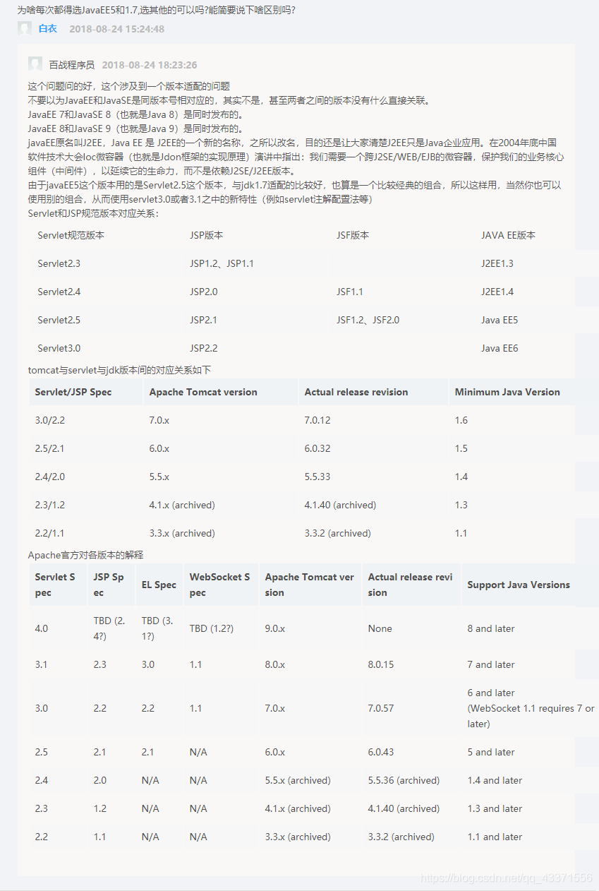 关于javaee的版本适配问题javaee Javael版本兼容 Csdn博客