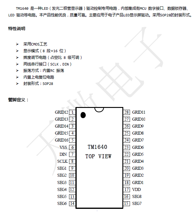 【TM1640】STM32 TM1640芯片驱动程序-CSDN博客