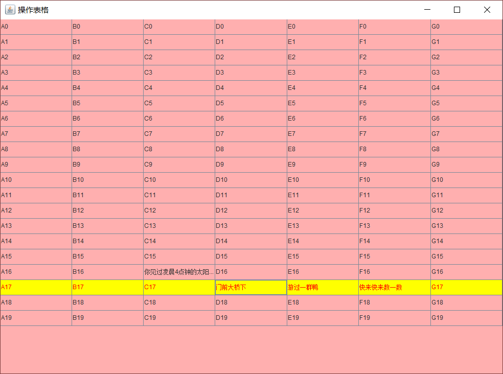 如何用JAVA制作一个漂亮的表格_java awt 表格-CSDN博客