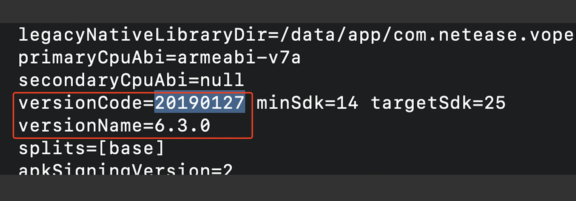 adb shell dumpsys 查看APP versionCode与versionName_dumpsys 同时输出 package name 跟 version-CSDN博客