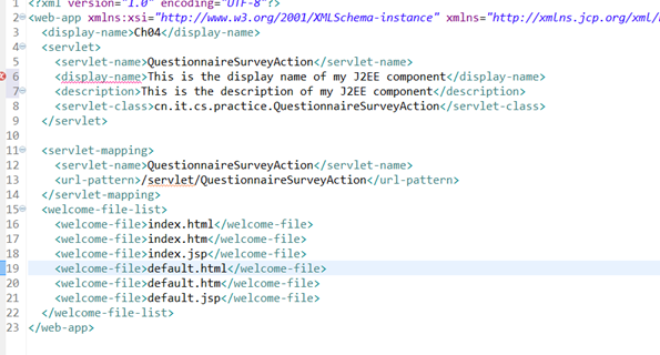 【JavaWeb报错】cvc-complex-type.2.4.a: Invalid content was found starting with element 'display-name ...